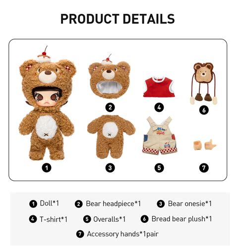 Molly Bear Bread 18 Action Figure Pop Mart United States