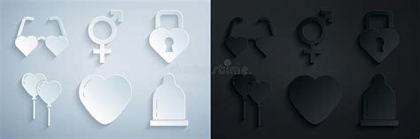 Set Heart Castle In The Shape Of Heart Balloons Form Condom Gender