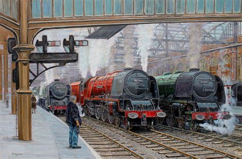 Steam Locomtives Carlisle Station And 3 Pacifics By Fredsenior On Deviantart