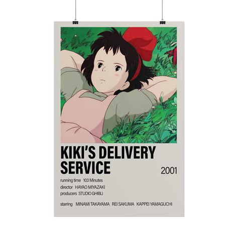 Kikis Delivery Service Poster Studio Ghibli Poster Aesthetic Studio