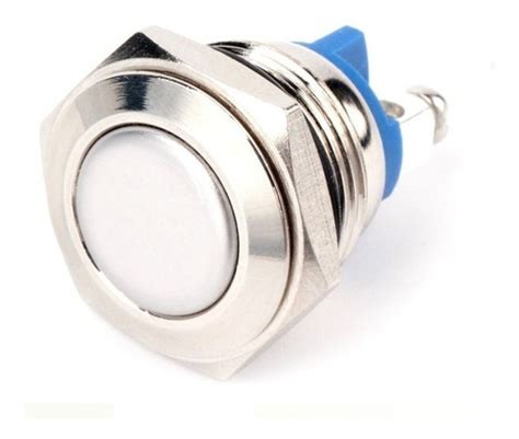 Boton Pulsador De Acero Inoxidable Arduino Raspberry Pi 16mm Cuotas