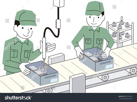 Assembly Work Stock Vector Royalty Free 207618259