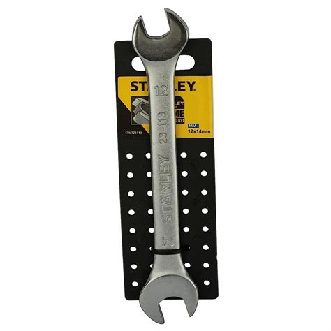 Stanley Stmt23113 Double Open End Spanner Chrome Vanadium Steel Size
