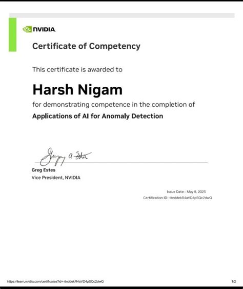 Ai Anomalydetection Nvidia Machinelearning Deeplearning Harsh Nigam