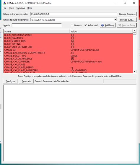 Vtk Using Mingw For Windows