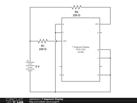 7 Segment Display CircuitLab