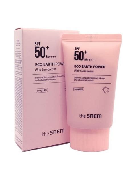 The Saem Eco Earth Power Pink Sun Cream (SPF50+ PA++++) 50ml - купить с ...
