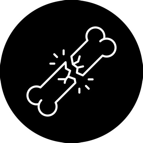 Broken Bone Vector Icon Style 22548316 Vector Art At Vecteezy