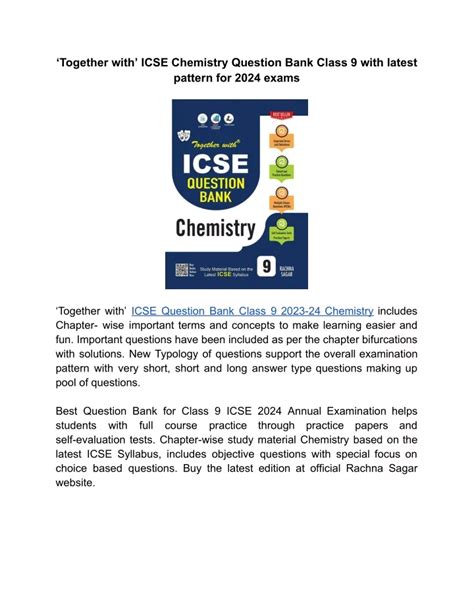 PPT Together With ICSE Question Bank Class Chemistry With