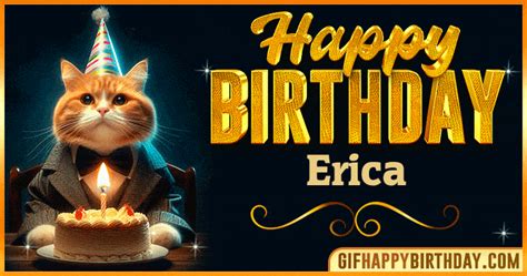 🎉 Happy Birthday Erica  🎂 Funny And Personalized Animated Wishes