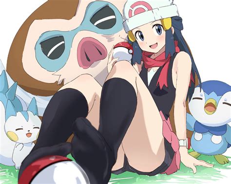 Dawn Piplup Pachirisu And Mamoswine Pokemon And 2 More Drawn By