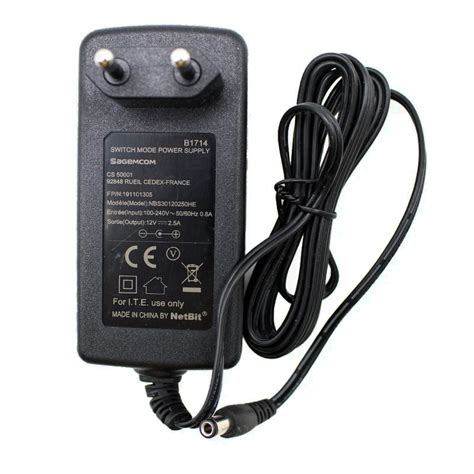 آداپتور دیواری 12 ولت 2 آمپر Sagemcom مدل Cs 50001 فروشگاه زانکس