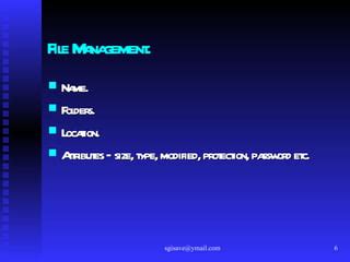 Functions Of Operating System PPT