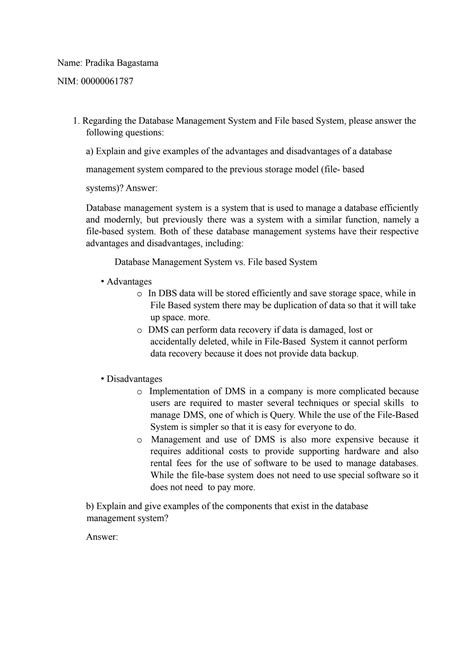 SOLUTION Database System Midterm Exam Studypool