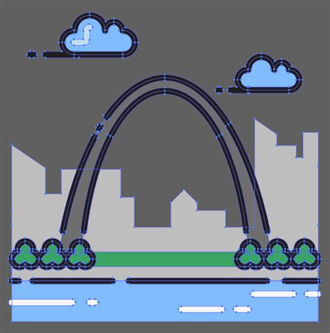 Gateway Arch Vector Illustration