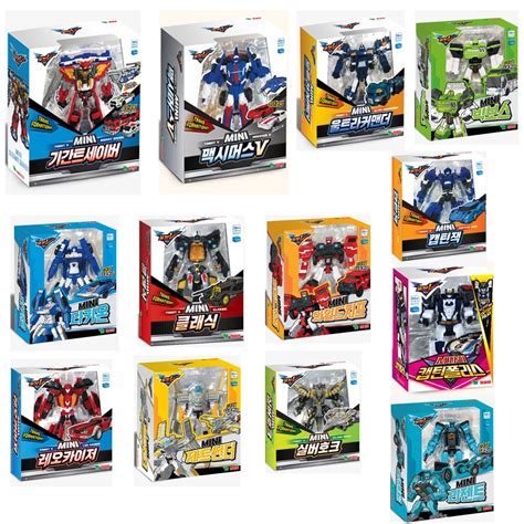 Tobot V Mini Transforming Robot {gigant Saver Maximus V Tachyon Wild Chief Jet Thunder