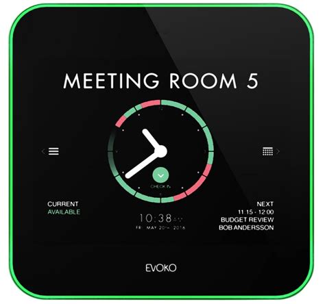 Biamp Evoko Liso Room Manager Self Hosted Room Booking Display With