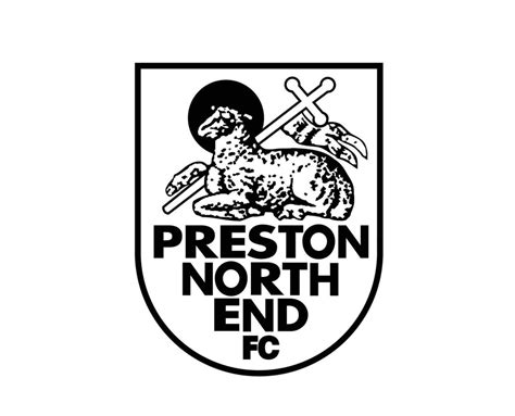 Preston North End Club Symbol Logo Black Premier League Football