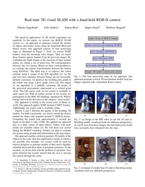 Real Time 3d Visual Slam With A Hand Held Rgb D Camera