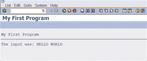 How To Create Your First Abap Program In Sap 13 Steps