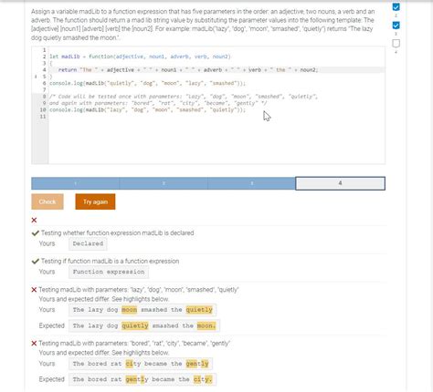 Solved Assign A Variable Madlib To A Function Expression