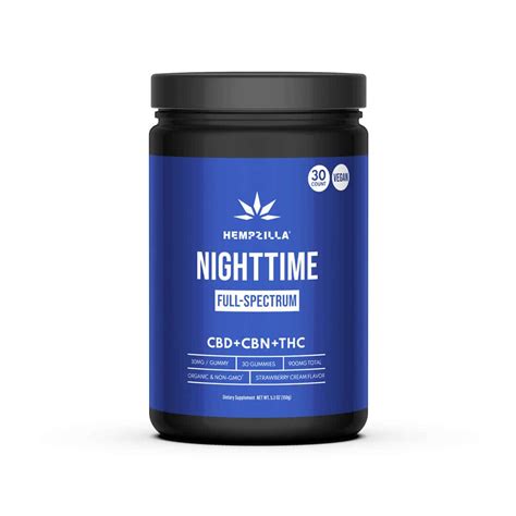 Nighttime Cbd Vegan Gummies Hempzilla Cbd