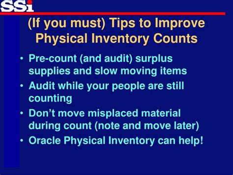 PPT Cycle Counting The Secret To Inventory Accuracy PowerPoint Presentation ID
