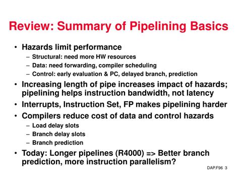 Ppt Lecture 3 Introduction To Advanced Pipelining Powerpoint