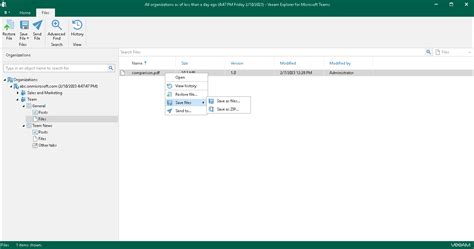 Saving Files Veeam Backup Explorers Guide