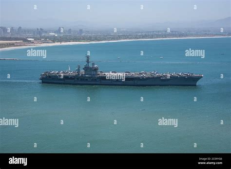 The U S Navy Nimitz Class Aircraft Carrier Uss Nimitz Departs Naval