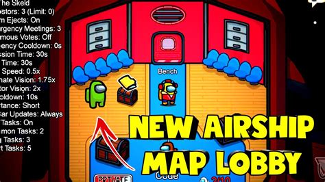 New Airship Map Lobby Among Us Update News Youtube