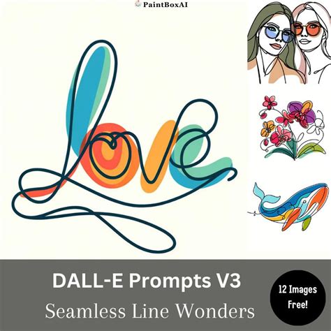 Dall E Prompts For Line Artworks Dalle V3 Prompts For Vibrant Drawings Ai Prompts For One Line