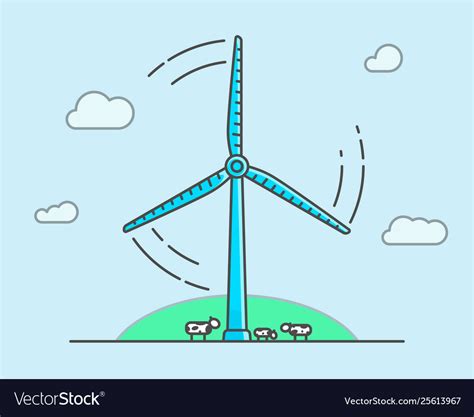 Animated Wind Turbine Cartoon