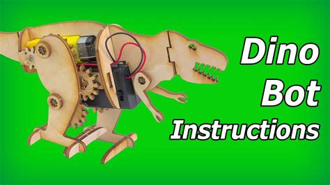Dino Bot Instructions Diy Wooden Robot Kits Youtube