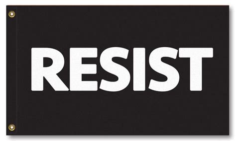 Resist Flag Quality Anti Trump Anti Fascist Resistance Protest Banner