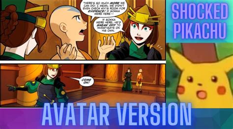 Shocked Pikachu Face Avatar The Last Airbender Version R