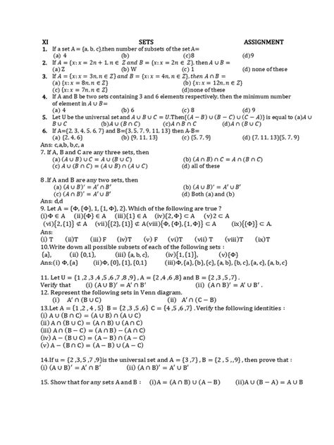 11 Sets Assignment Faips Pdf Mathematical Logic Mathematical Concepts