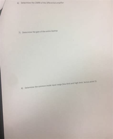 Design A Prototype OpAmp As The Schematic Shown In Chegg Com