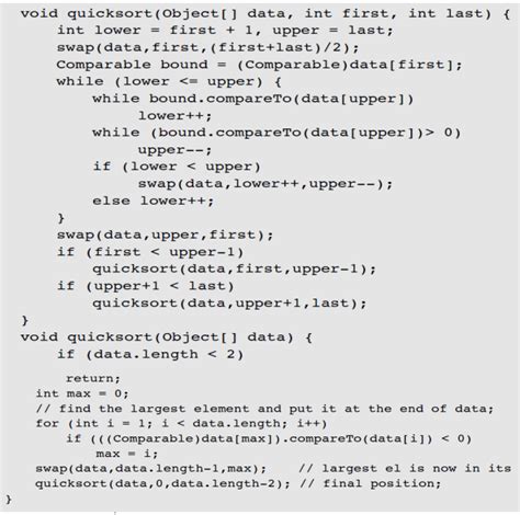 Solved This Is The Code For The Quick Sort Algorithm And I Chegg Com