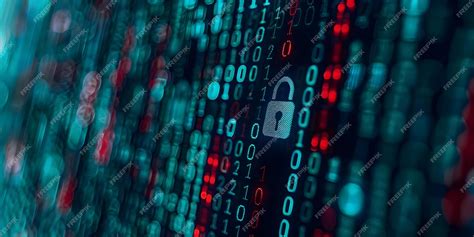 Premium Photo Exploring Cybersecurity Through Binary Code And Padlock