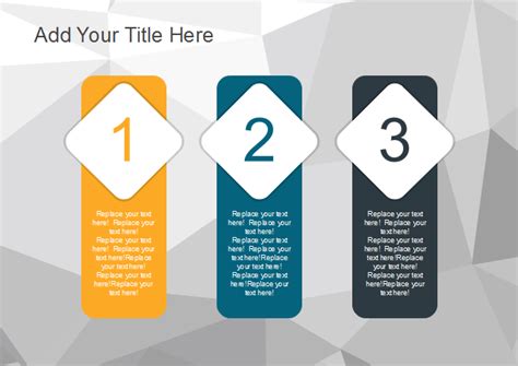 Free 3 Vertical Column List Presentation Templates