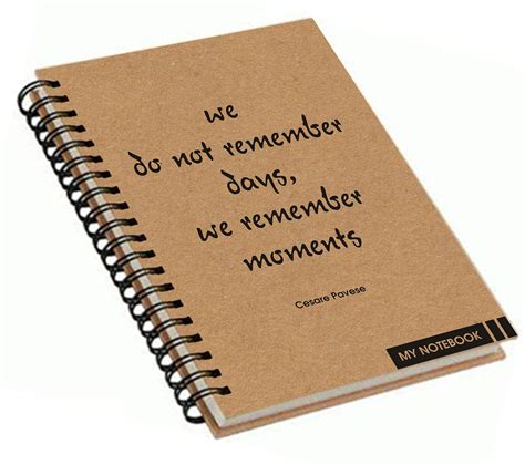 PAPER PLANE DESIGN A Size Craft Cover Notebook Series Medium Brown Amazon In Office Products