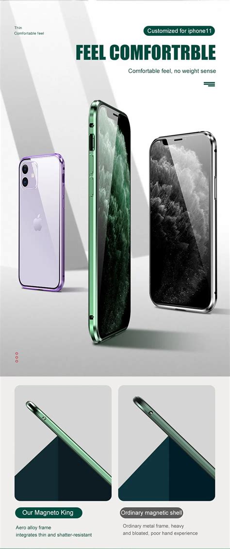 360 양면 유리 자기 흡착 케이스 아이폰 13 12 11 프로 맥스 12 미니 Xs 맥스 Xr X 8 7 6 6s 플러스 Se 2020 커버전화 범퍼 Aliexpress
