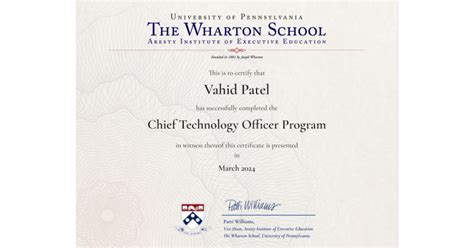 Vahid Patel On Linkedin Chief Technology Officer Program • Vahid Patel • Vahid Patel Chief