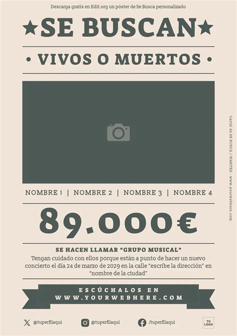 Crea Carteles De Se Busca Gratis