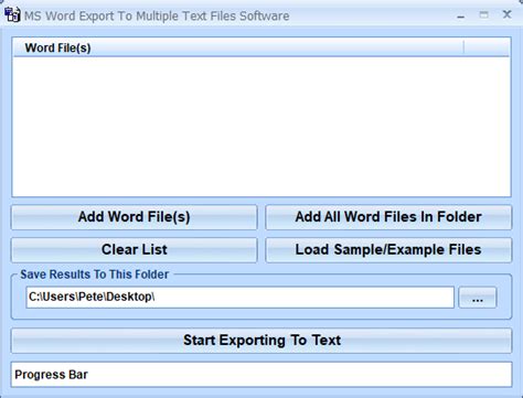 MS Word Export To Multiple Text Files Software