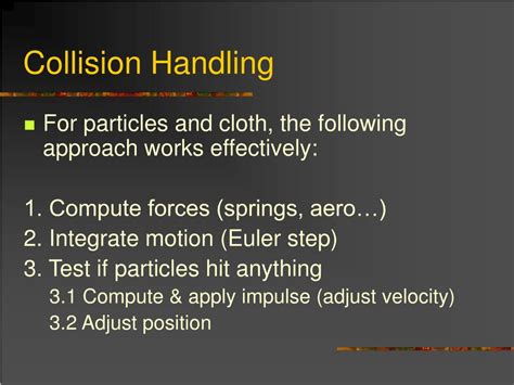 PPT Collision Detection PowerPoint Presentation Free Download ID
