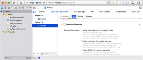 Hardened Runtime Apple Developer Documentation