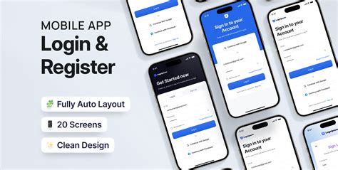 App Login Signup Reset Password Ui Kit Freebie Figma