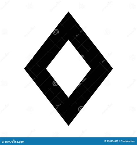 Rhombus Symbol Shape Vector Icon For Creative Graphic Design Ui Element In A Pictogram Stock